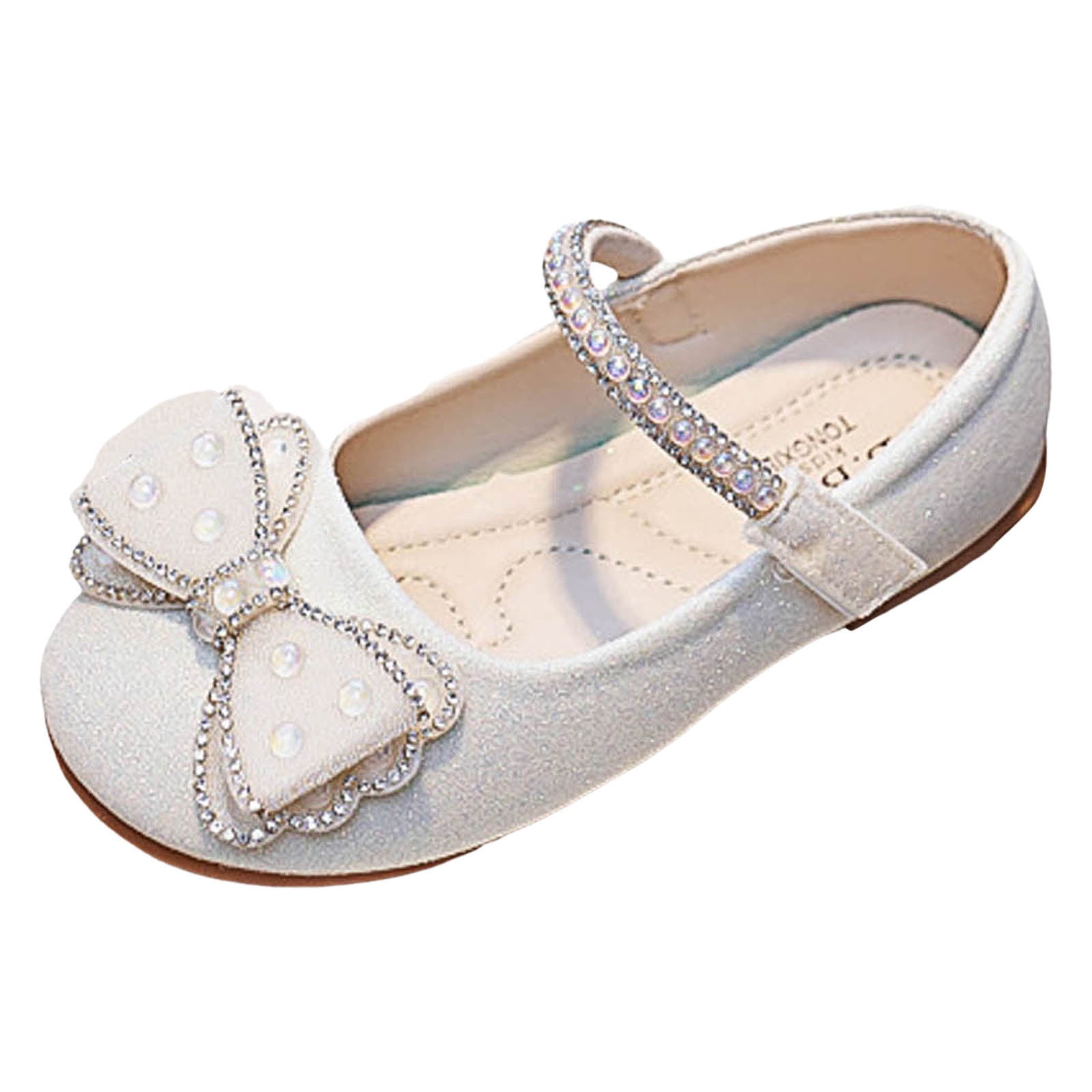 NOLDARES Girls Princess Shoes Mary Jane Flats Girls Dress Up Shoes ...