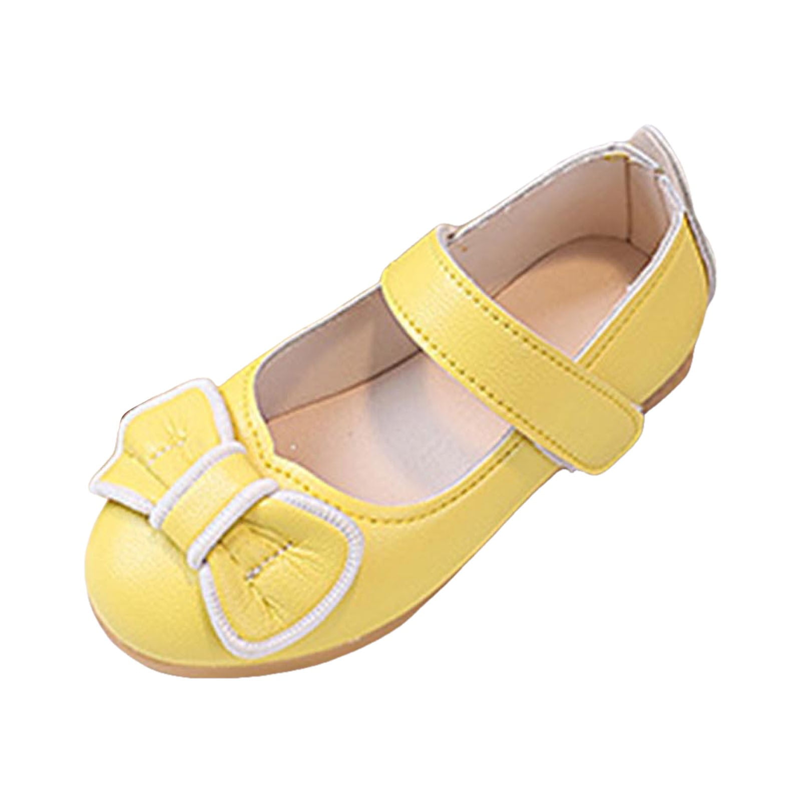 NOLDARES Girls School Uniform Shoes Mary Jane Flats,Low Heel Princess ...