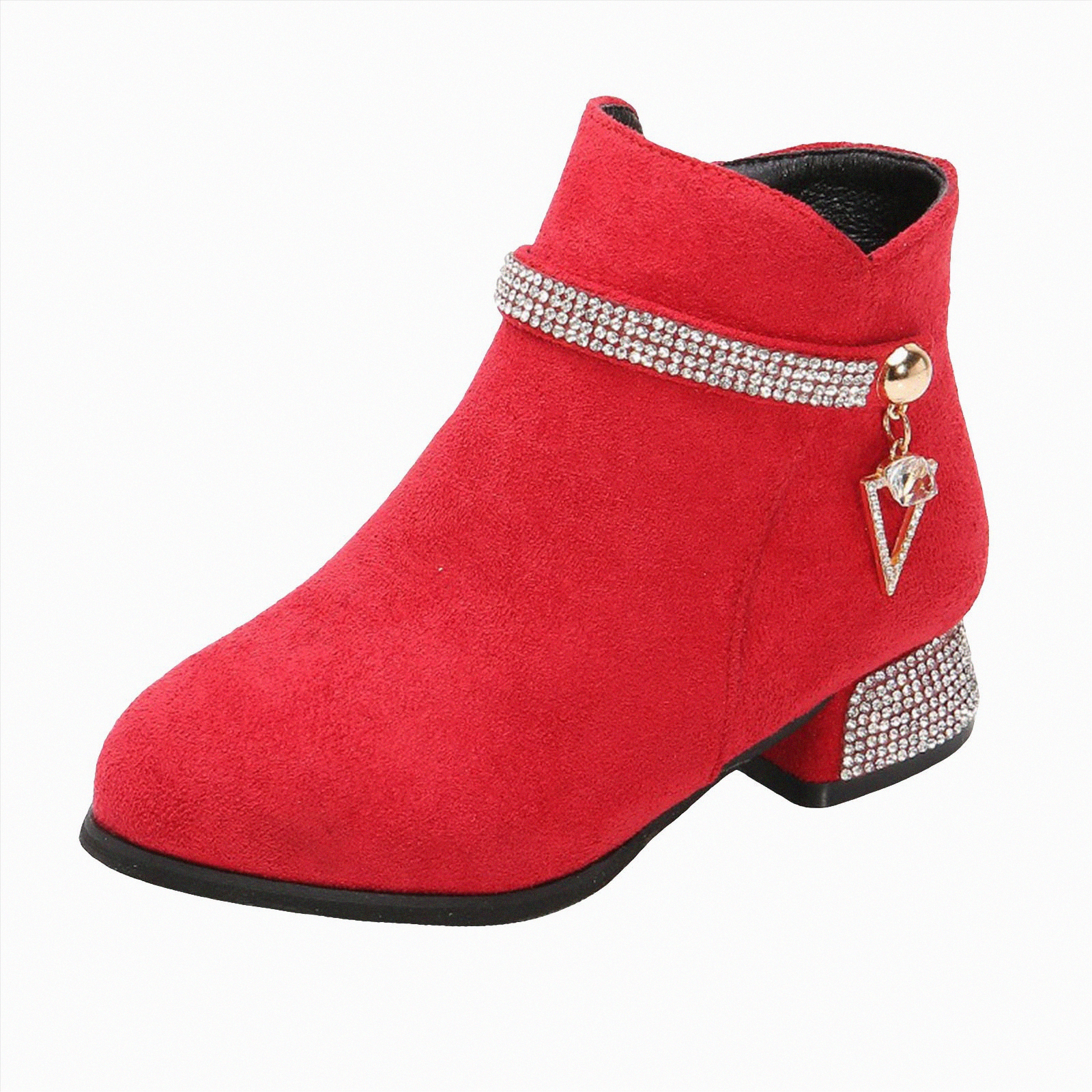 NOLDARES Glitter Girls Cowgirl Boots Mid Calf Boots Girl Cowboy Boots ...