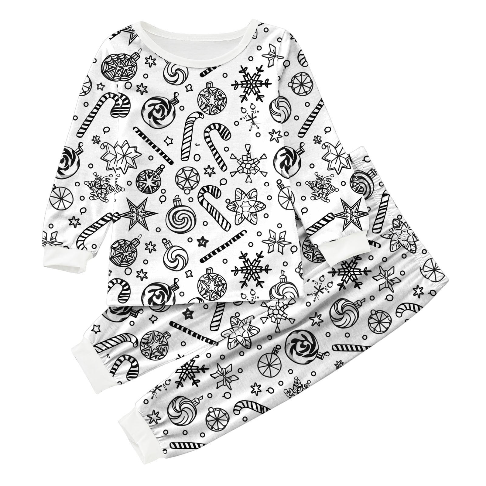 NOLDARES Kid DIY Hand Painted Colorable Pajama Set Boys Girls Cartoon ...