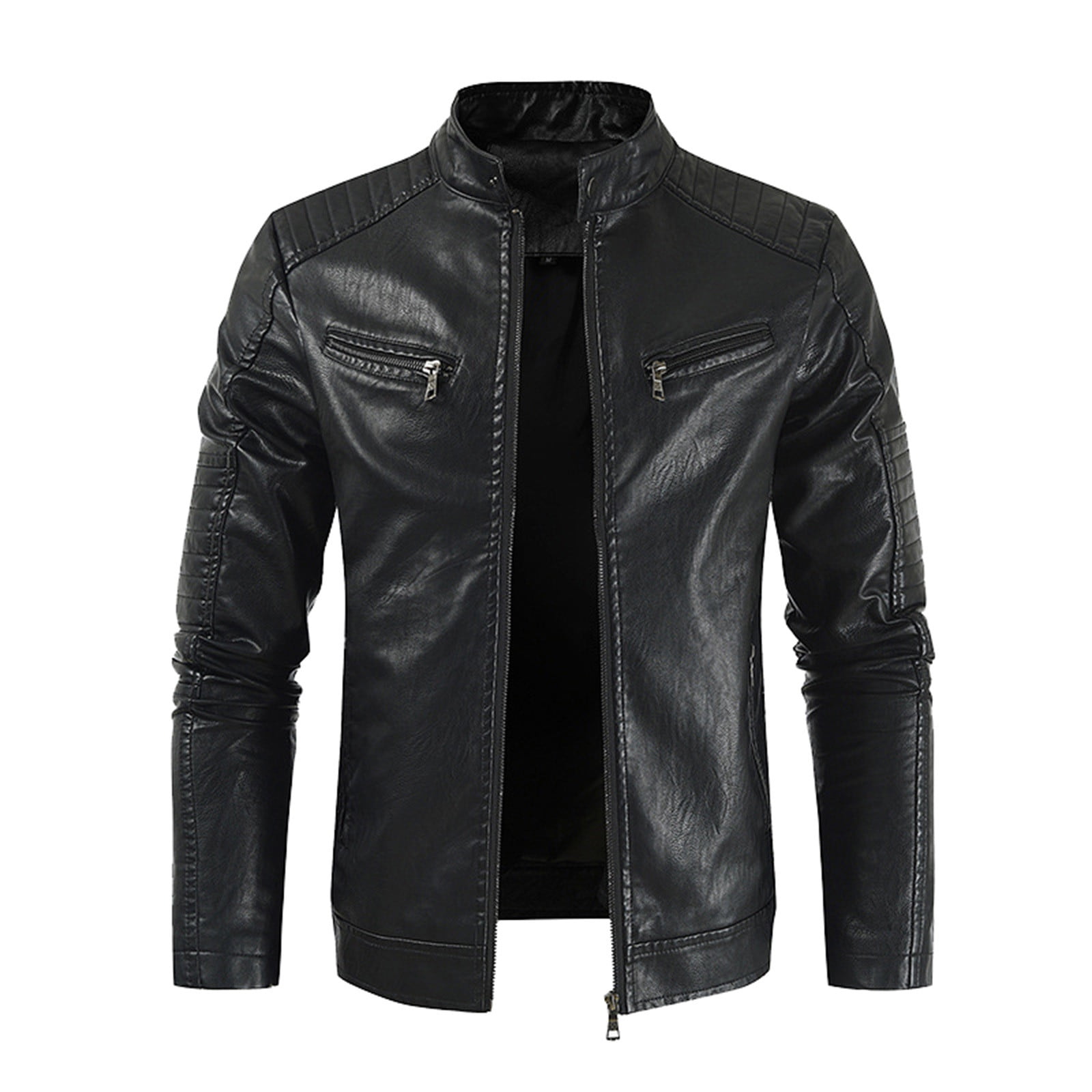 NOLDARES Leather Jacket Men - Motorcycle Style Leather Jackets Fashion ...