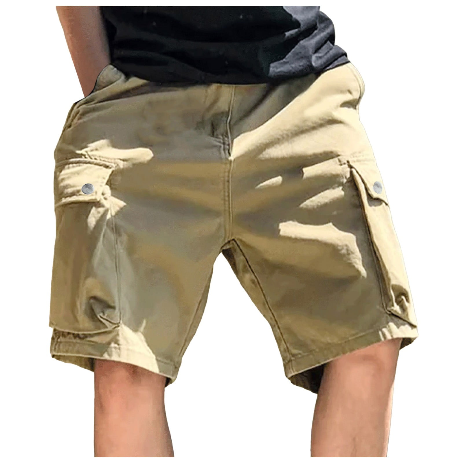 NOLDARES Men's Camo Cargo Shorts Relaxed Fit Multi-Pocket Outdoor Cargo ...