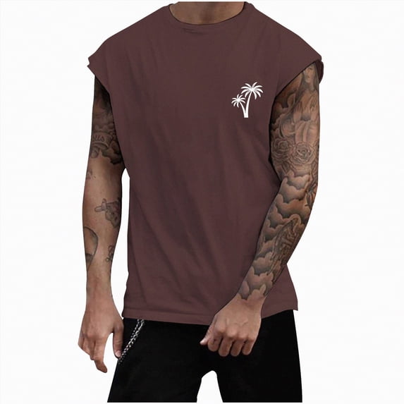 NOLDARES Men's Gym Tank Tops Sleeveless Muscle Tee Athletic ...