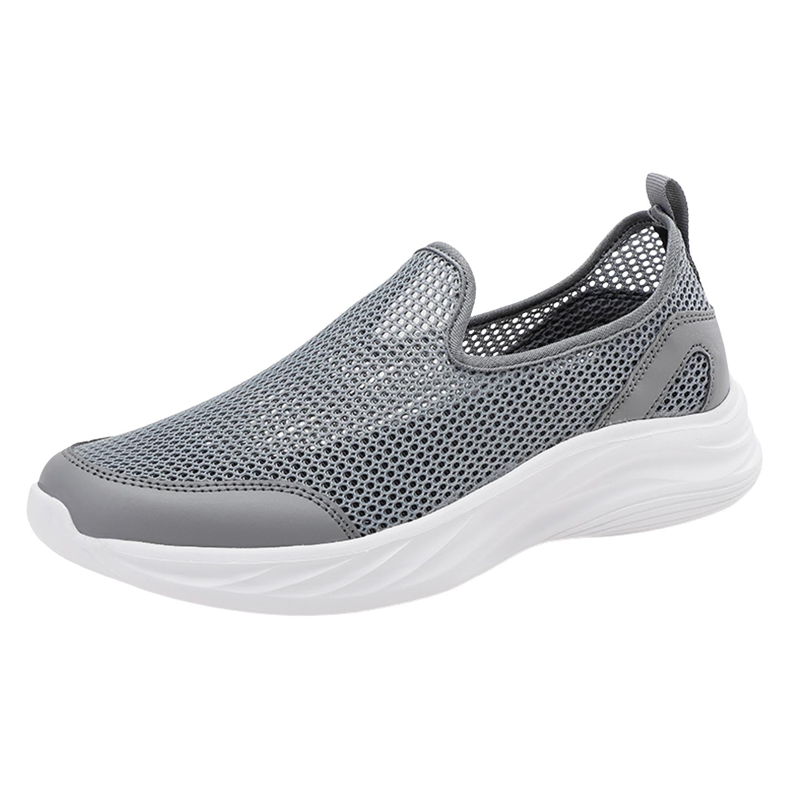 NOLDARES Men's Mesh Slip on Walking Shoes-Comfortable Work Drving ...