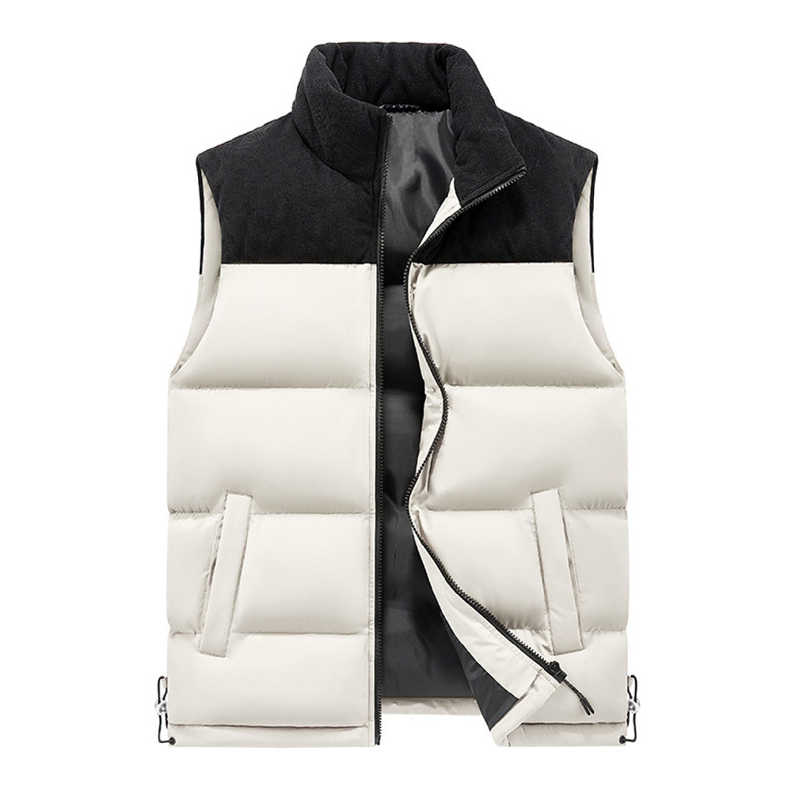 NOLDARES Men's Puffer Vest Water-Resistant Winter Outdoor Zipper ...
