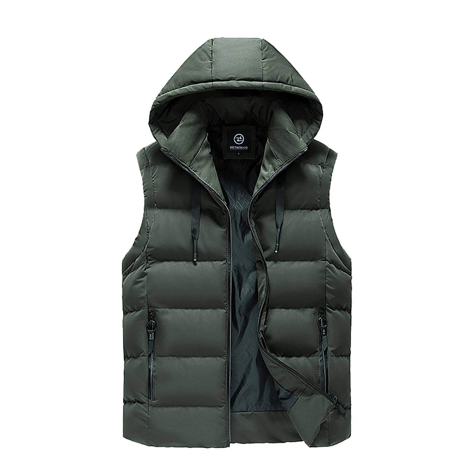 NOLDARES Men's Winter Vest Water-Resistant Puffer Jacket Thicken Vest ...