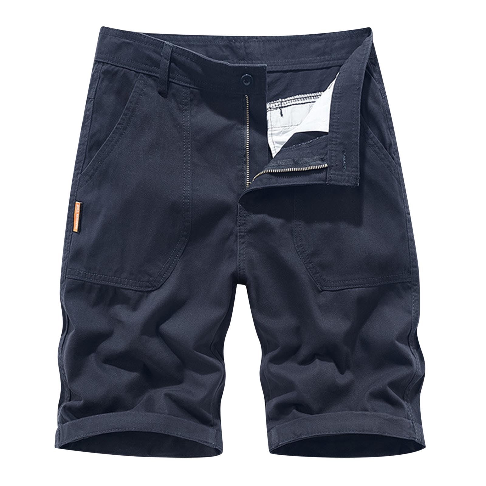 NOLDARES Mens Cargo Shorts Multi Pockets Twill Cotton Relaxed Fit ...