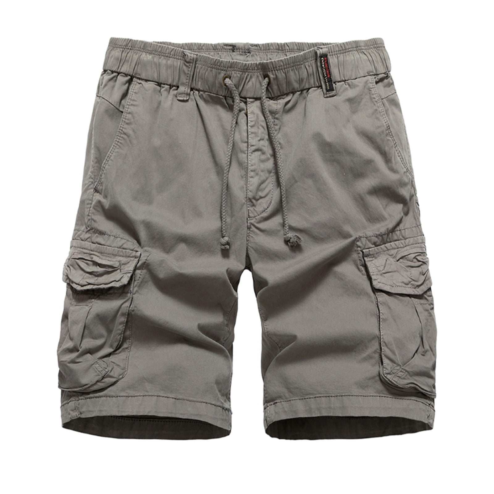 NOLDARES Mens Casual Elastic Waist Cargo Short Relaxed Fit Drawstring ...