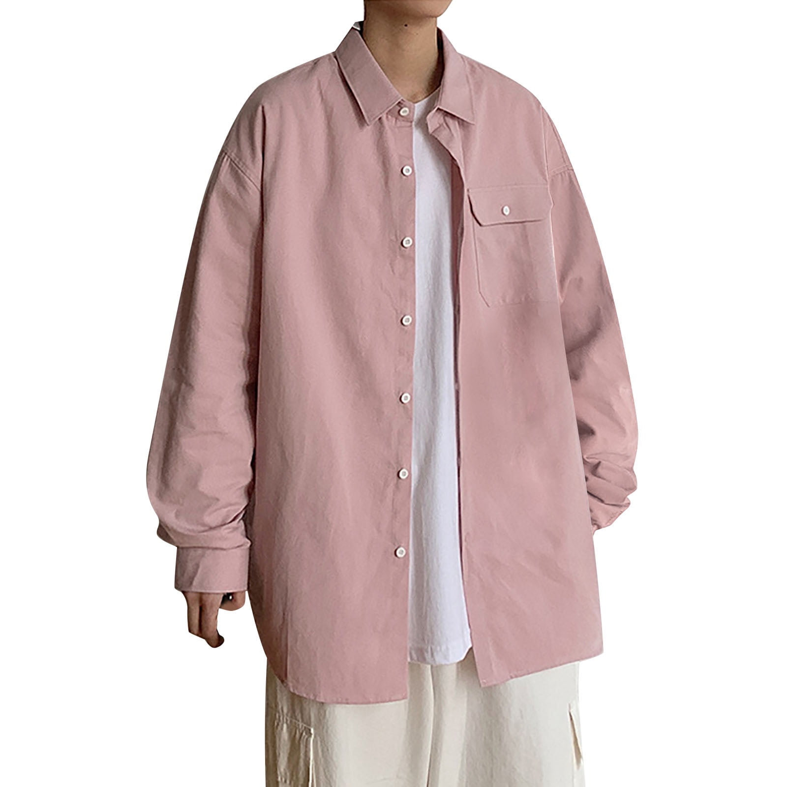 NOLDARES Mens Dress Shirt Casual Button Up Shirts Long Sleeve Beach ...