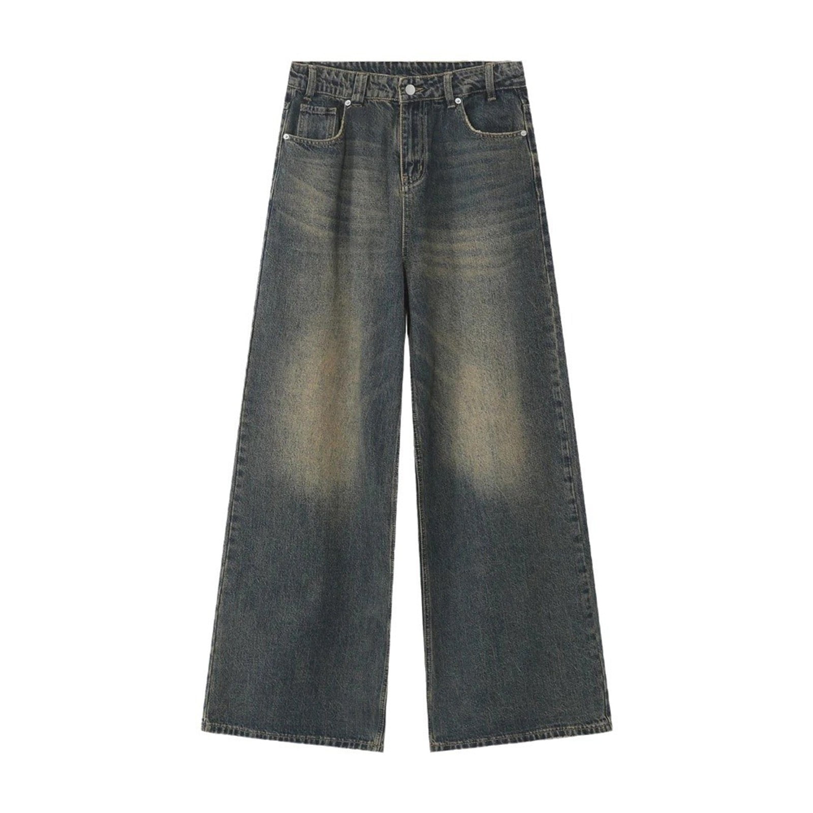 NOLDARES Straight Leg Jeans for Women High Waisted Jeans Baggy Pants ...