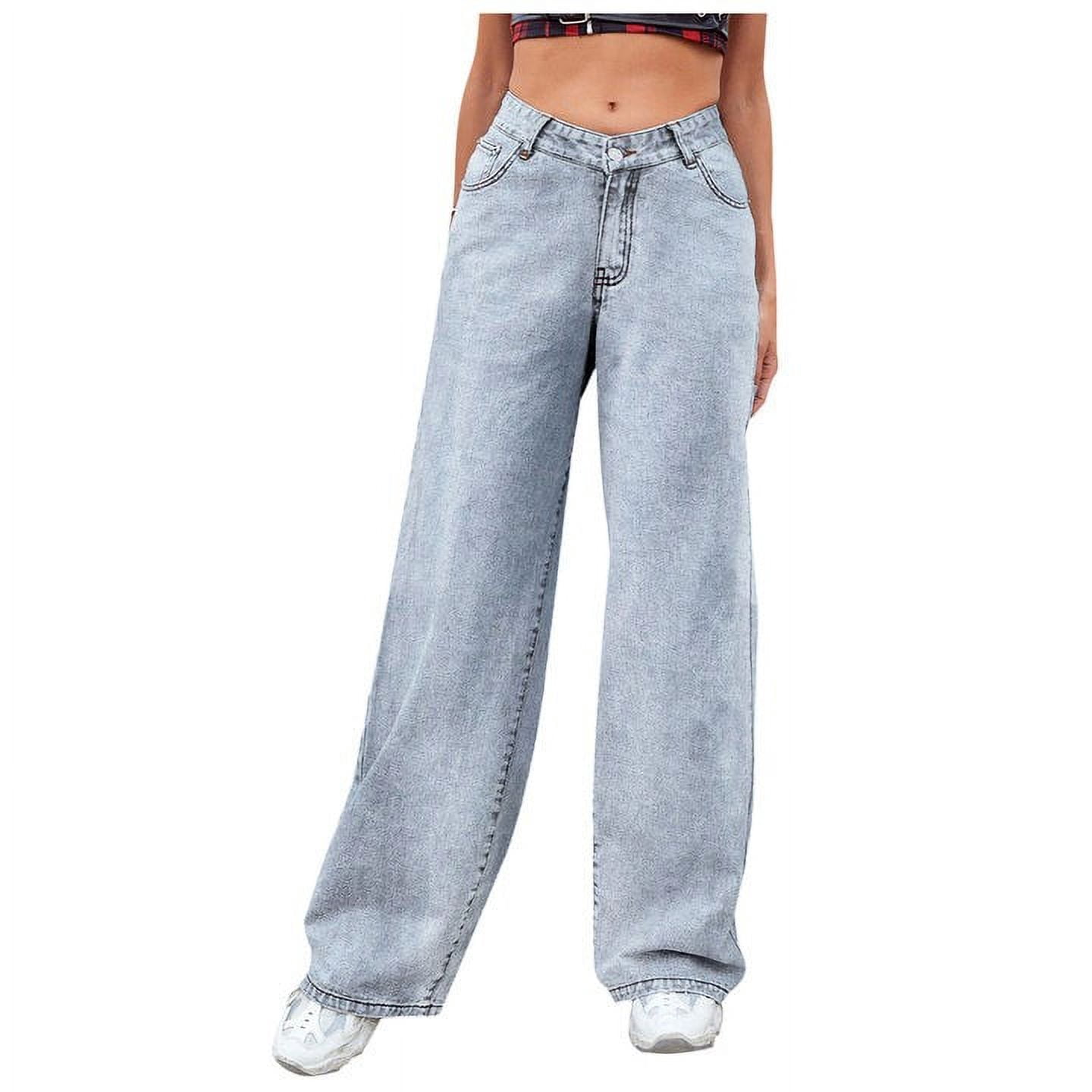 NOLDARES Straight Leg Jeans for Women,High Waisted Wide Leg Loose ...