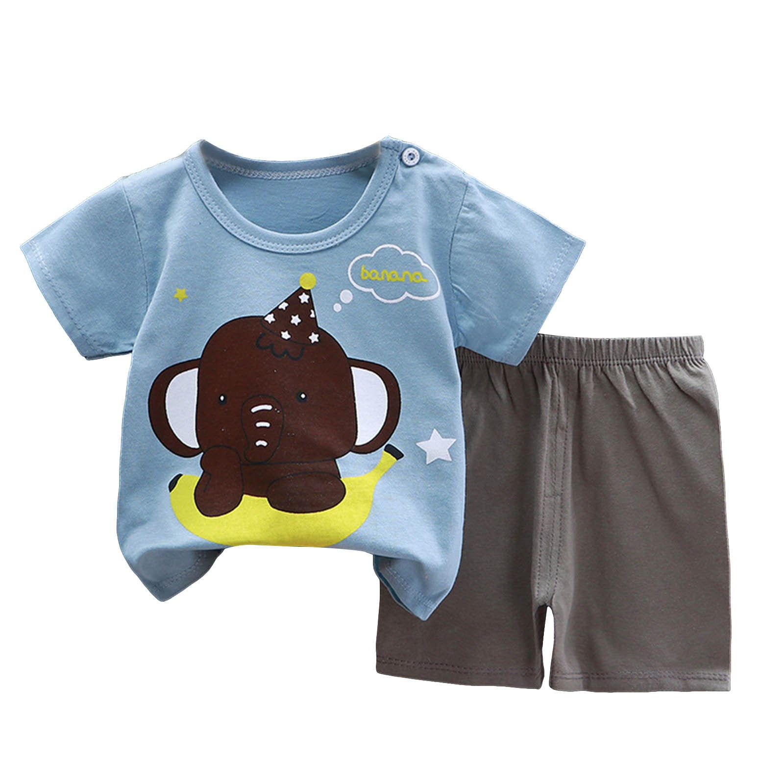 NOLDARES Toddler Baby Boy Clothes Outfits Boys Summer Outfits Short ...