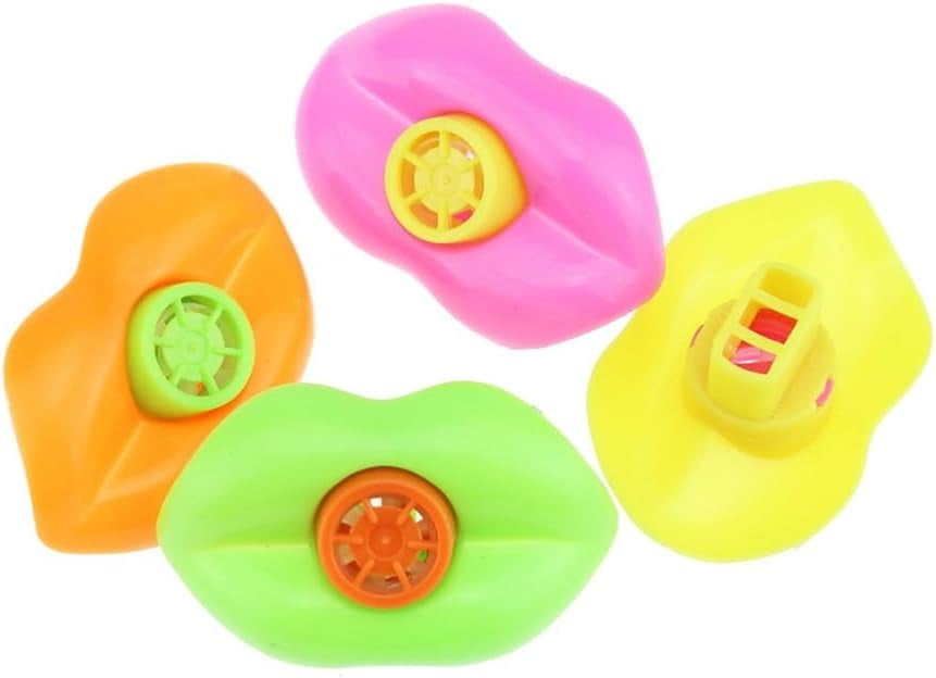 NOLITOY 30pcs Lip Shaped Whistles, Noisemakers Loud Crisp Sound Whistle ...