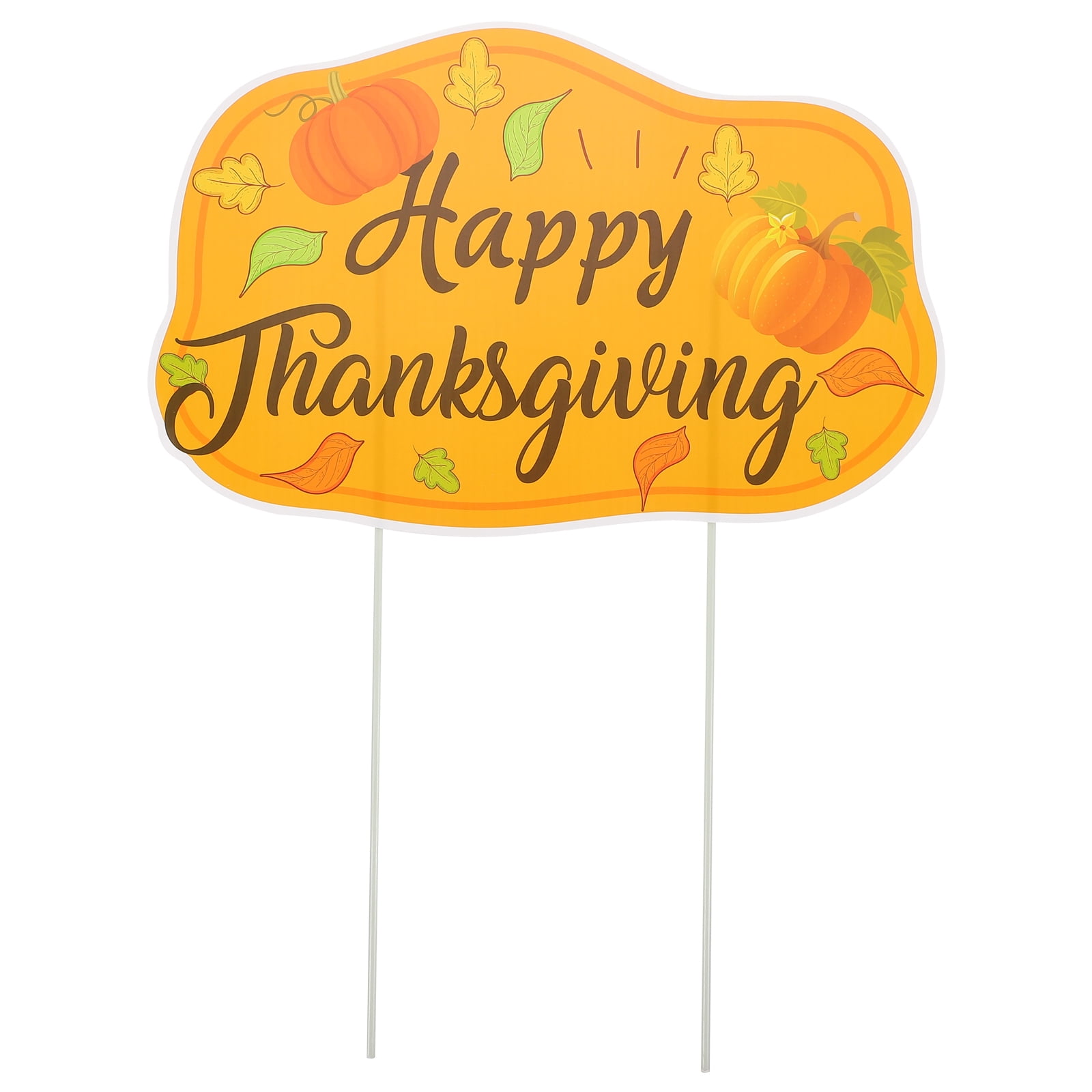 NOLITOY Thanksgiving Yard Signs 30.00cm x 19.50cm Happy Turkey Harvest ...