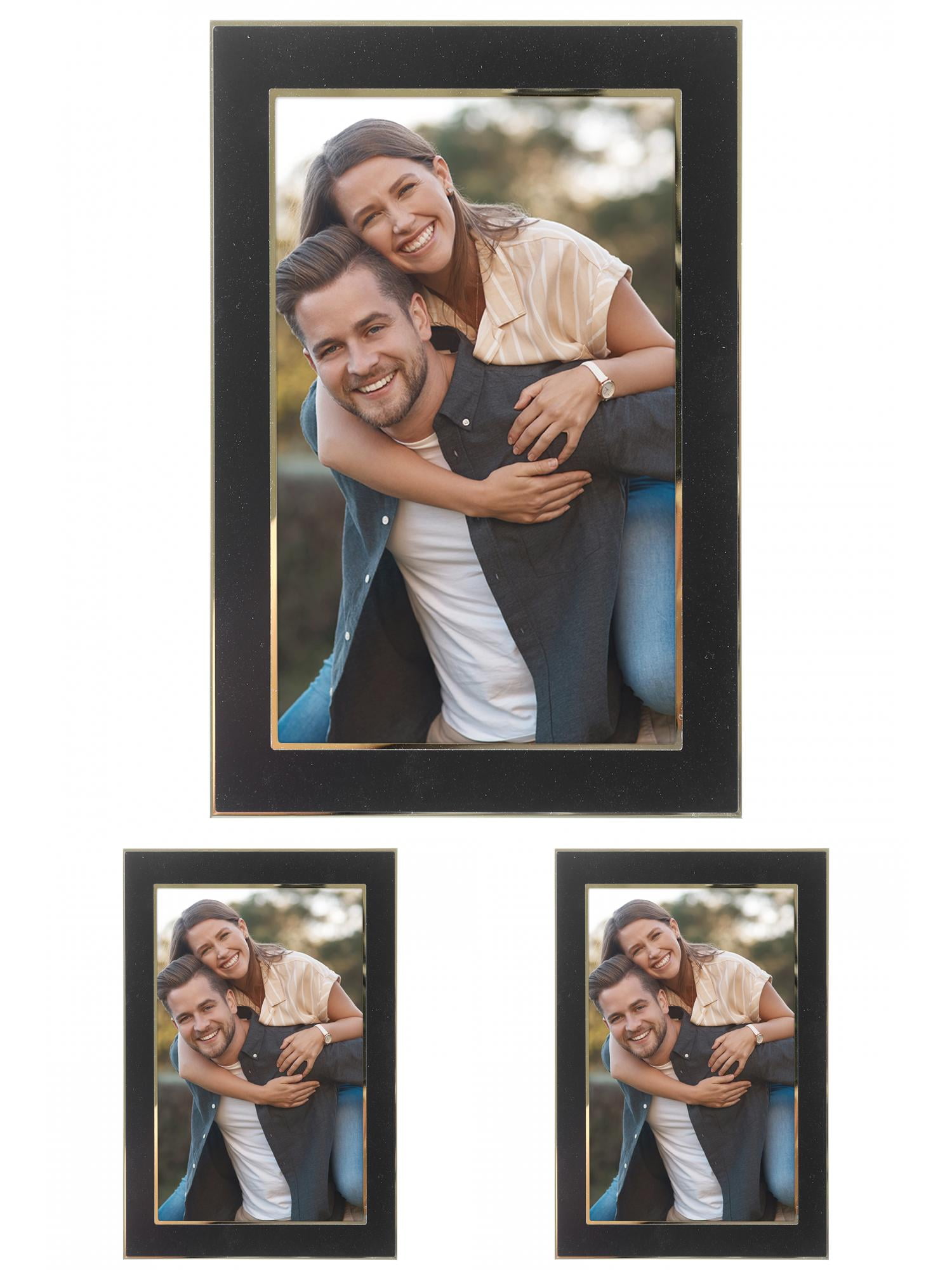NOMADIC NOOK Modern Picture Frame Brushed Aluminum Metal Photo Frame ...