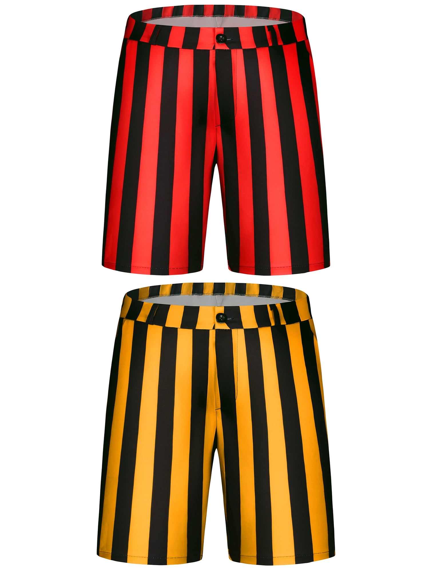 NOMADIC NOOK Stripes Shorts for Men's Regular Fit Summer Chino Shorts 2 Pack - Walmart.com