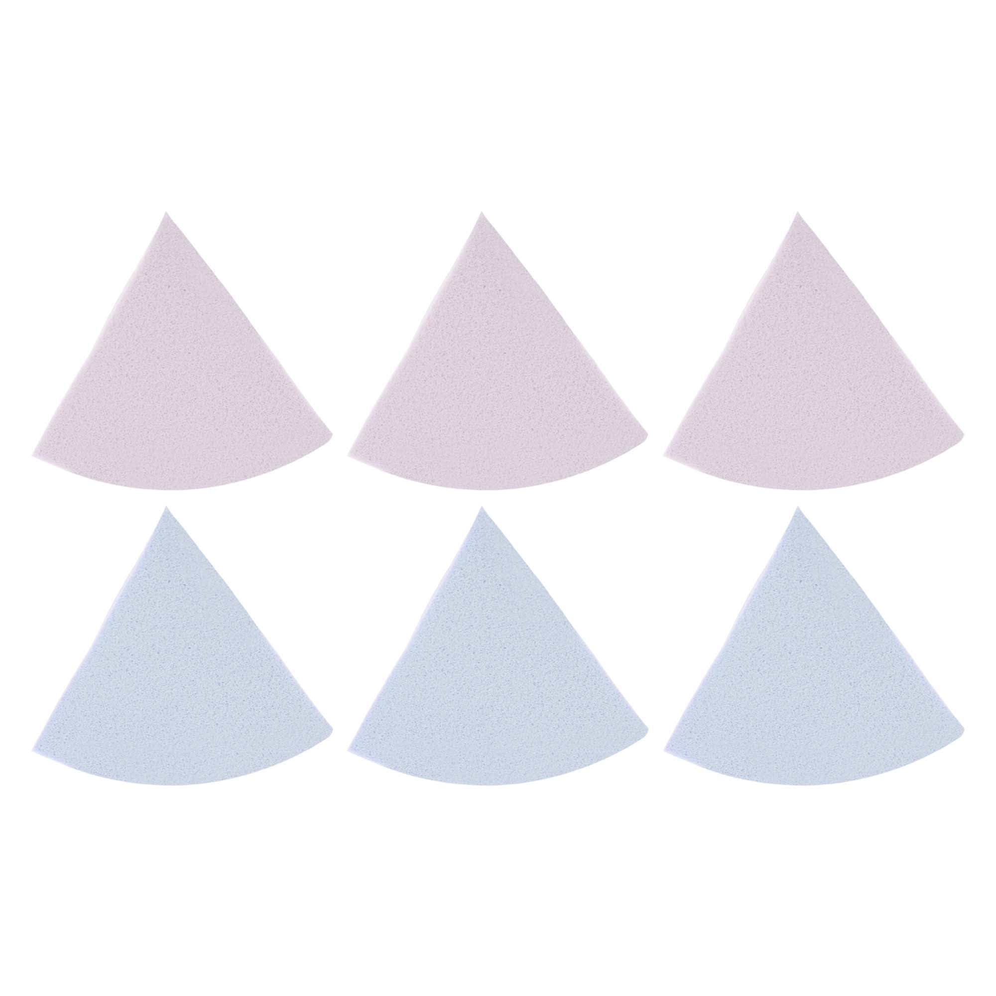NOMADIC NOOK Triangle Powder Puff Blue Purple 6 Pcs - Walmart.com