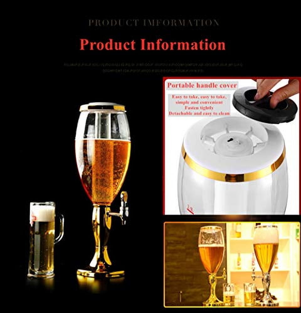 NOMAL Tabletop Wine Beer Tower Beverage Juice Dispenser with LED ...