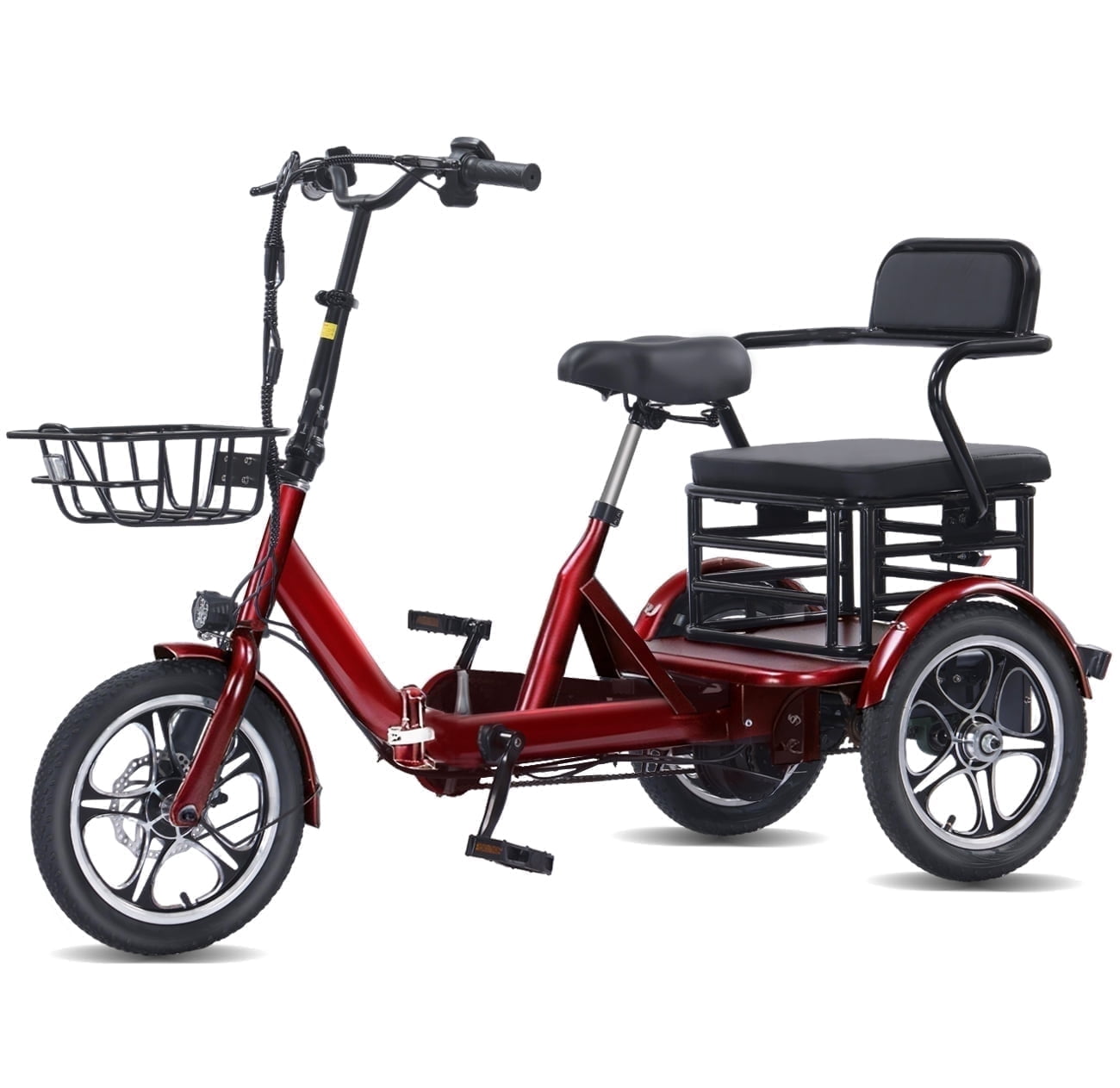 NOMIGO Electric Tricycle Two Seater 3 Wheel Electric Bicycle 48V 15Ah ...