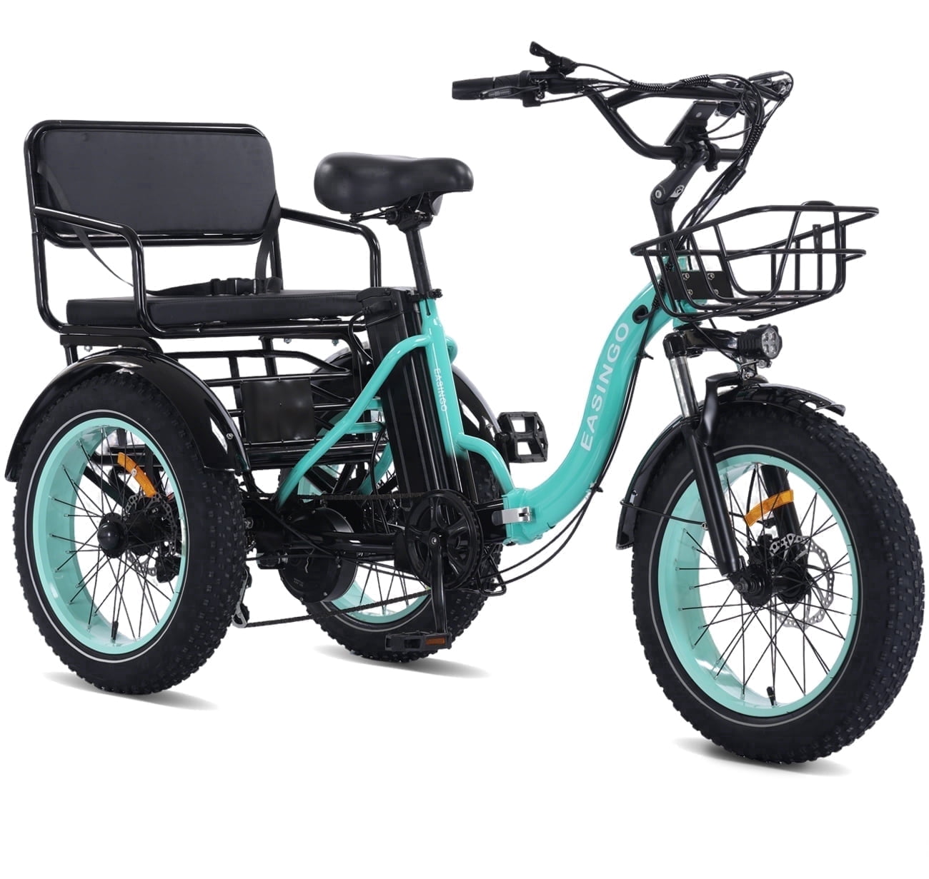 NOMIGO Two Seater Electric Tricycle 7 Speed 3 Wheel Electric Bicycle ...