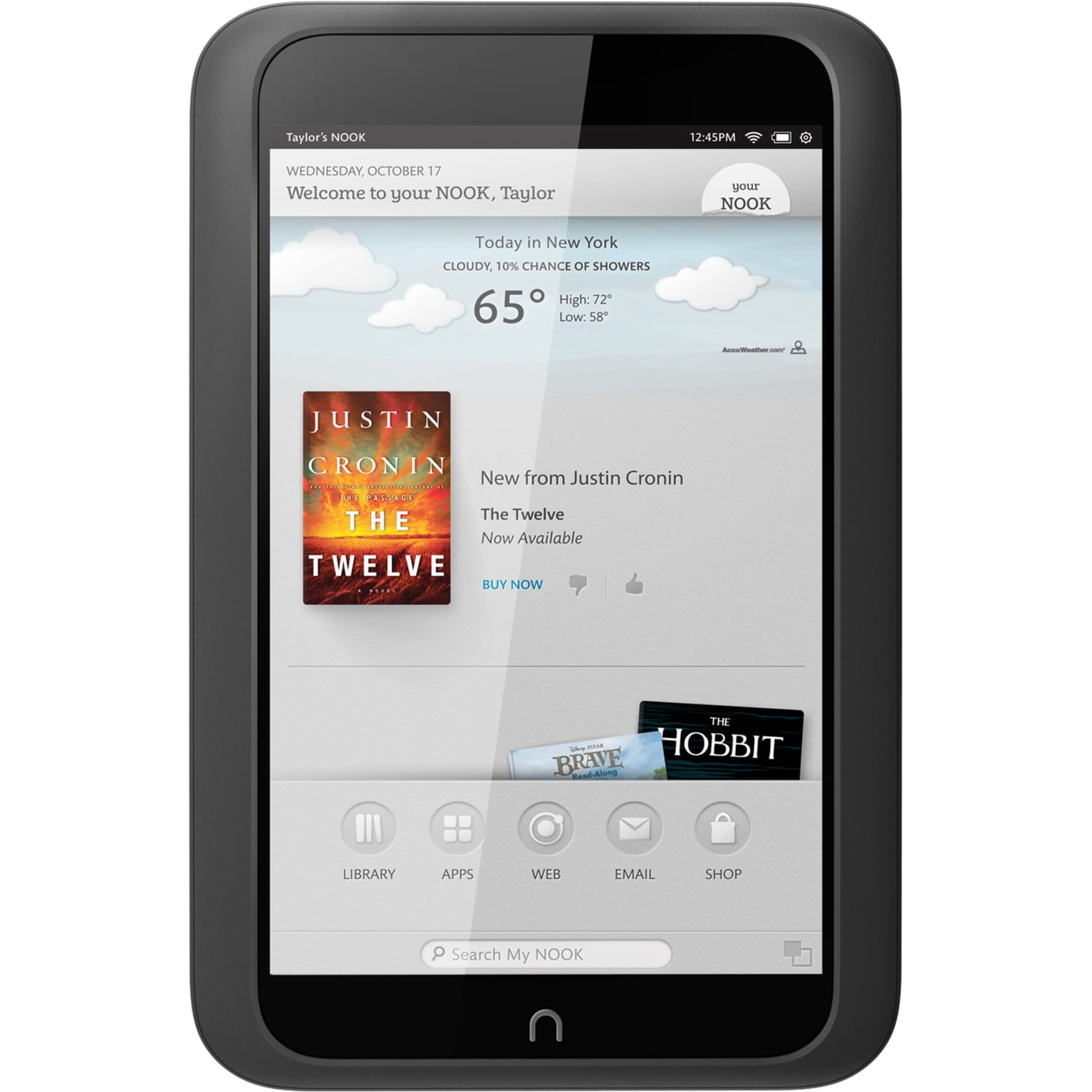 Barnes & Noble NOOK HD Tablet, 7-Inch WXGA+, 1 GB RAM, 16 GB Storage ...
