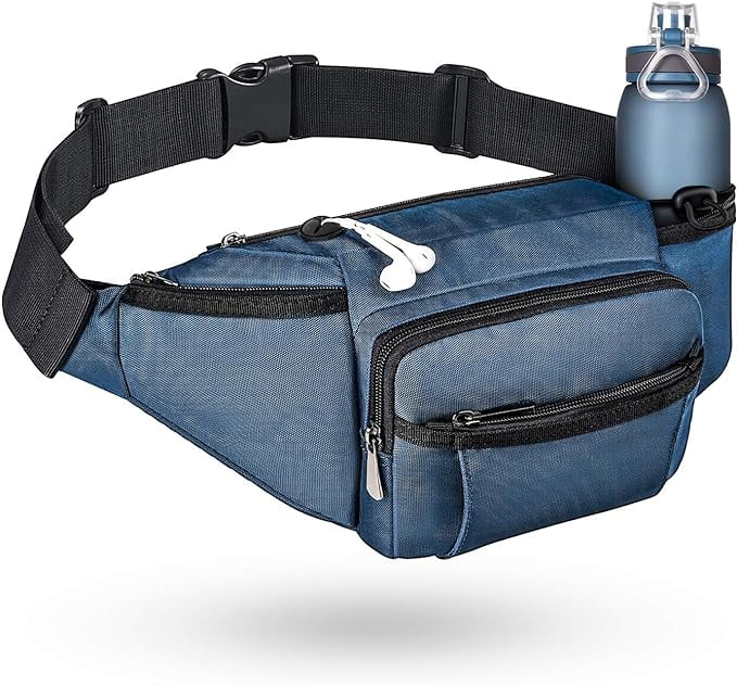 NOOLA Large Fanny Pack With Water Bottle Holder For Men Women Hiking ...