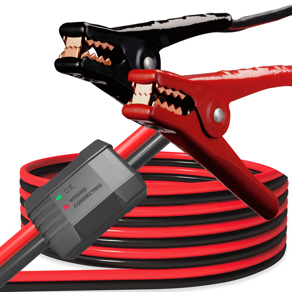 Coleman Cable 08662 Heavy-Duty Booster Cables, 4-Gauge, 25-Feet ...