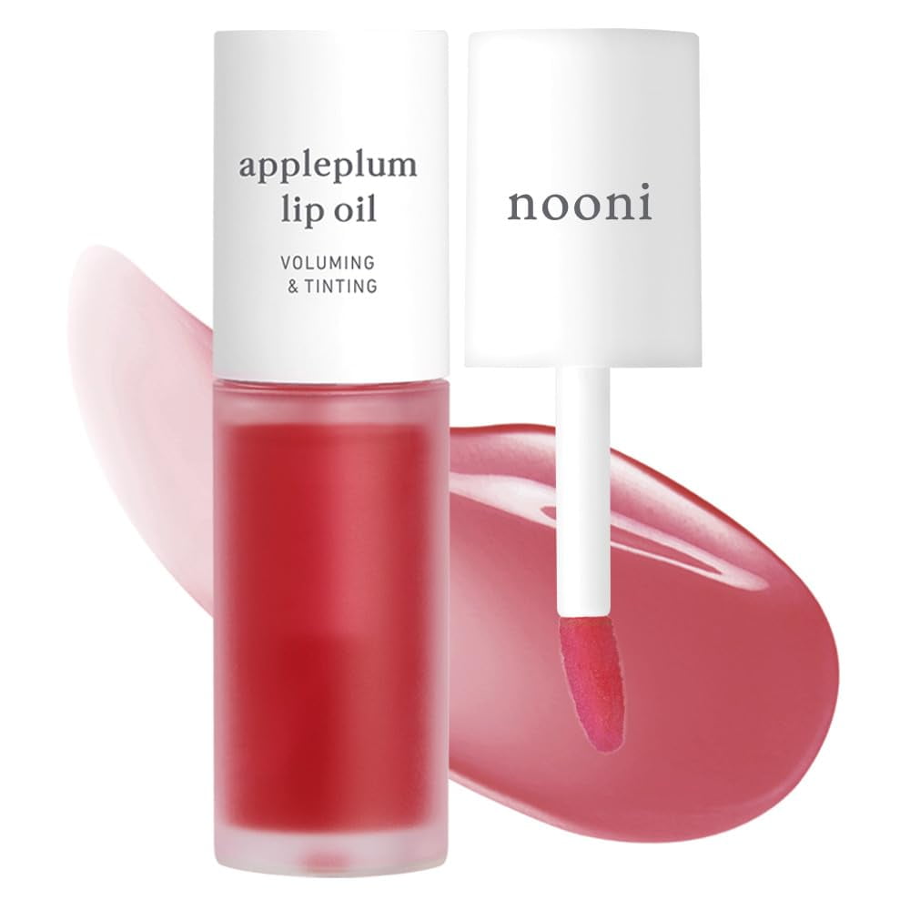 NOONI Lip Oil Korean - Appleplum Stain Long-Lasting Formula, Plumping Moisturizing Lip Oil ...