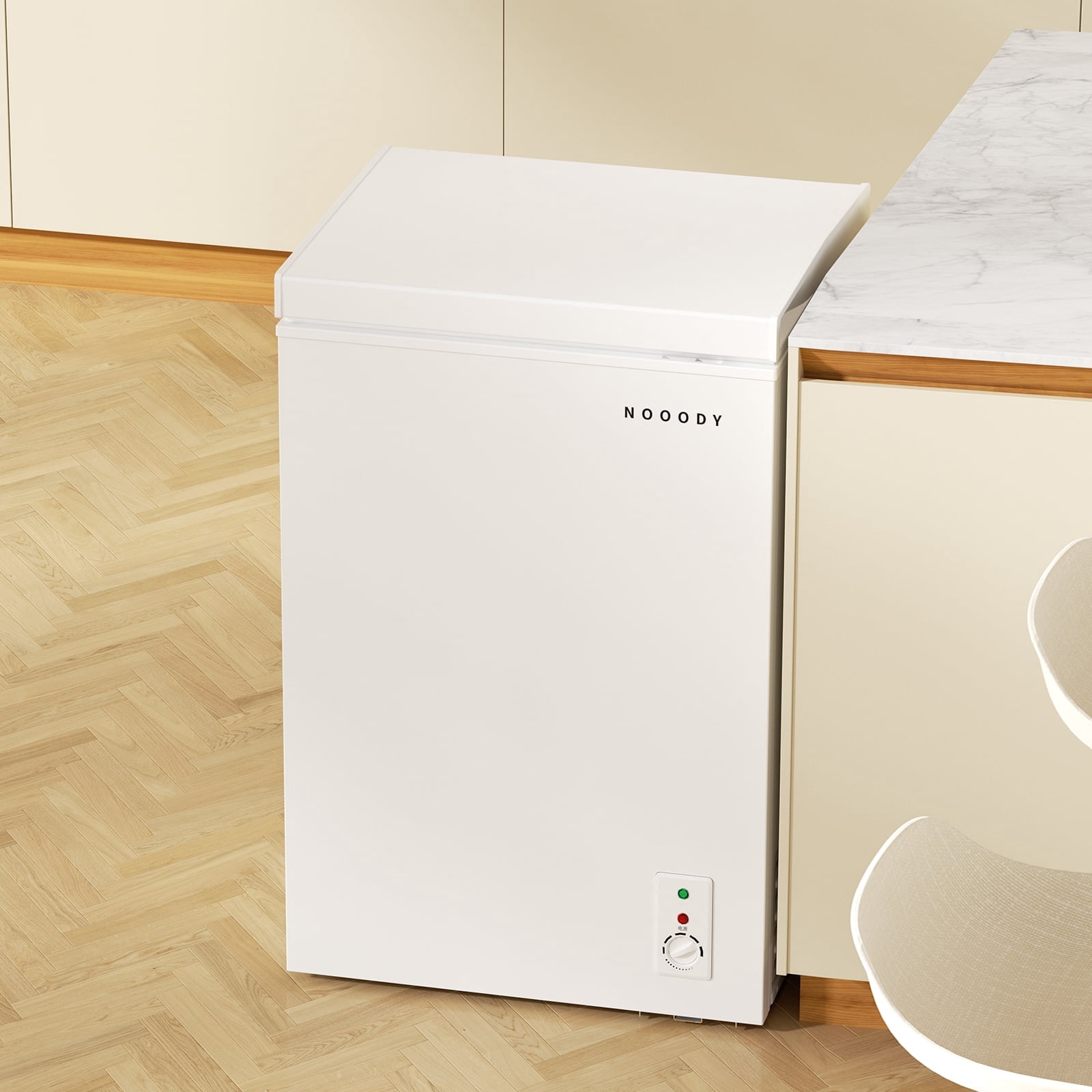NOOODY Chest Freezer, Top Open Door, 3.5 Cu Ft, Dorm, Home Office ...