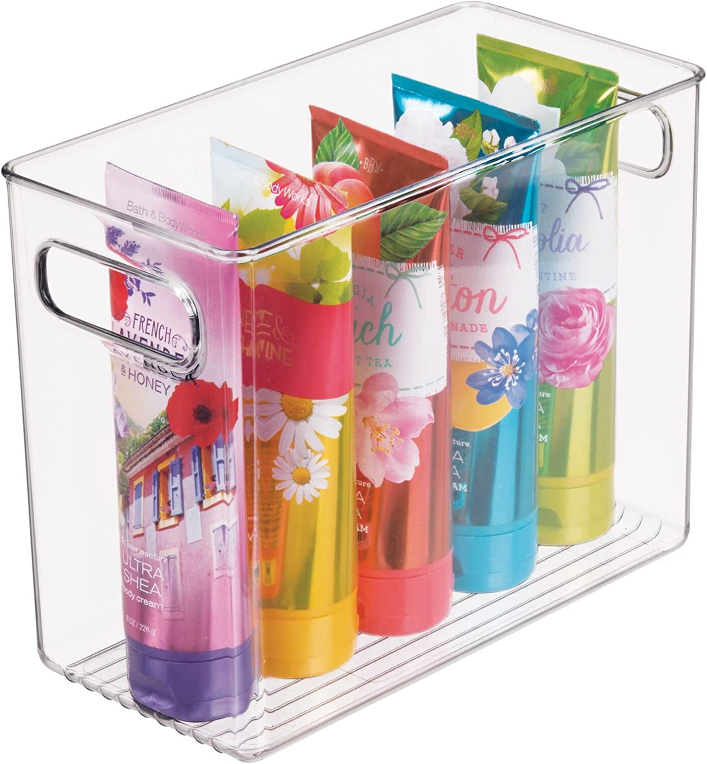 NOOOO Plastic Stackable Tall Storage Organizer Bin Container with ...