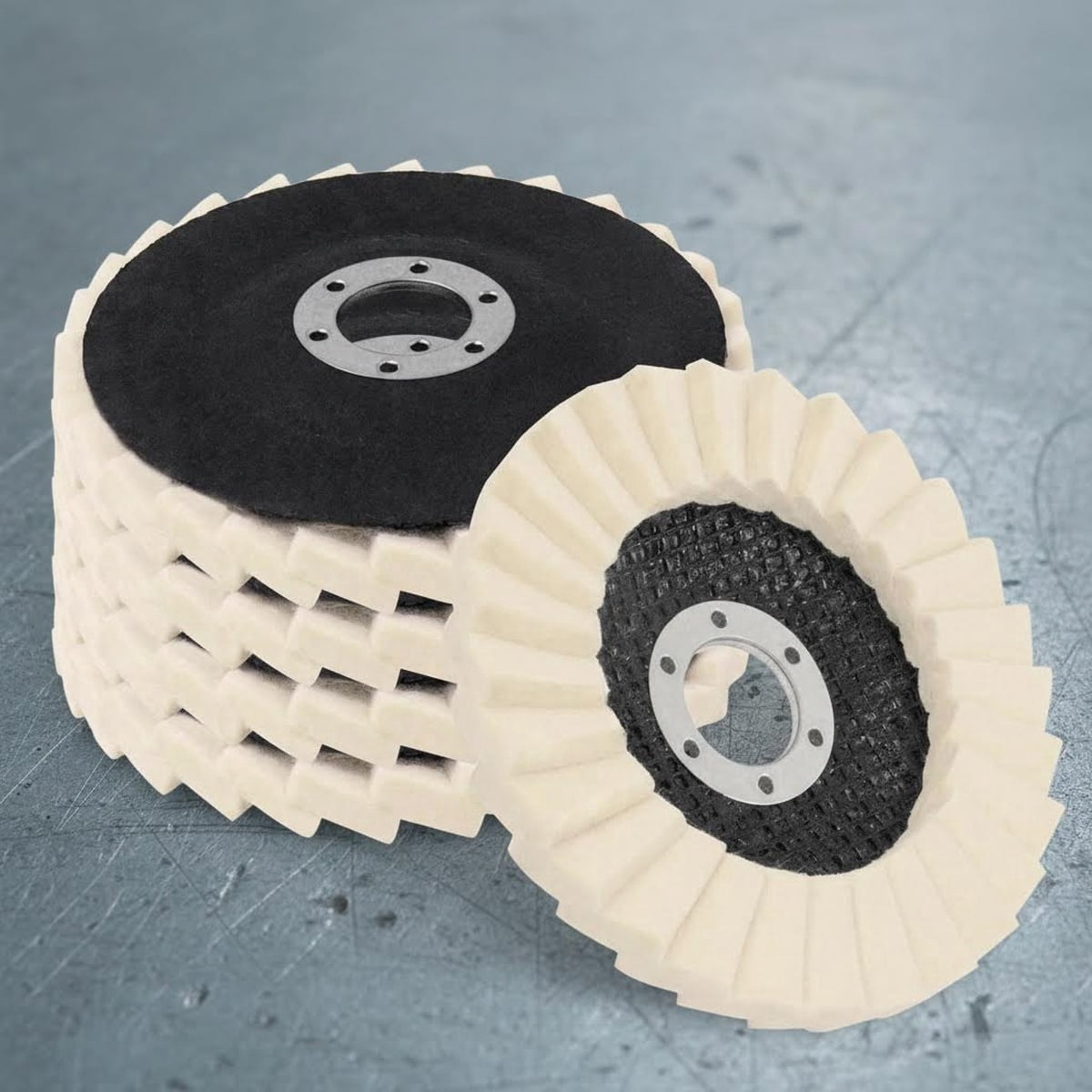 NOOTEASS Wool Felt Flap Disc Buffing Wheel, Buffing Wool Polishing ...