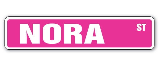 NORA Street Sign Childrens Name Room Sign | Indoor/Outdoor | 30" Wide ...
