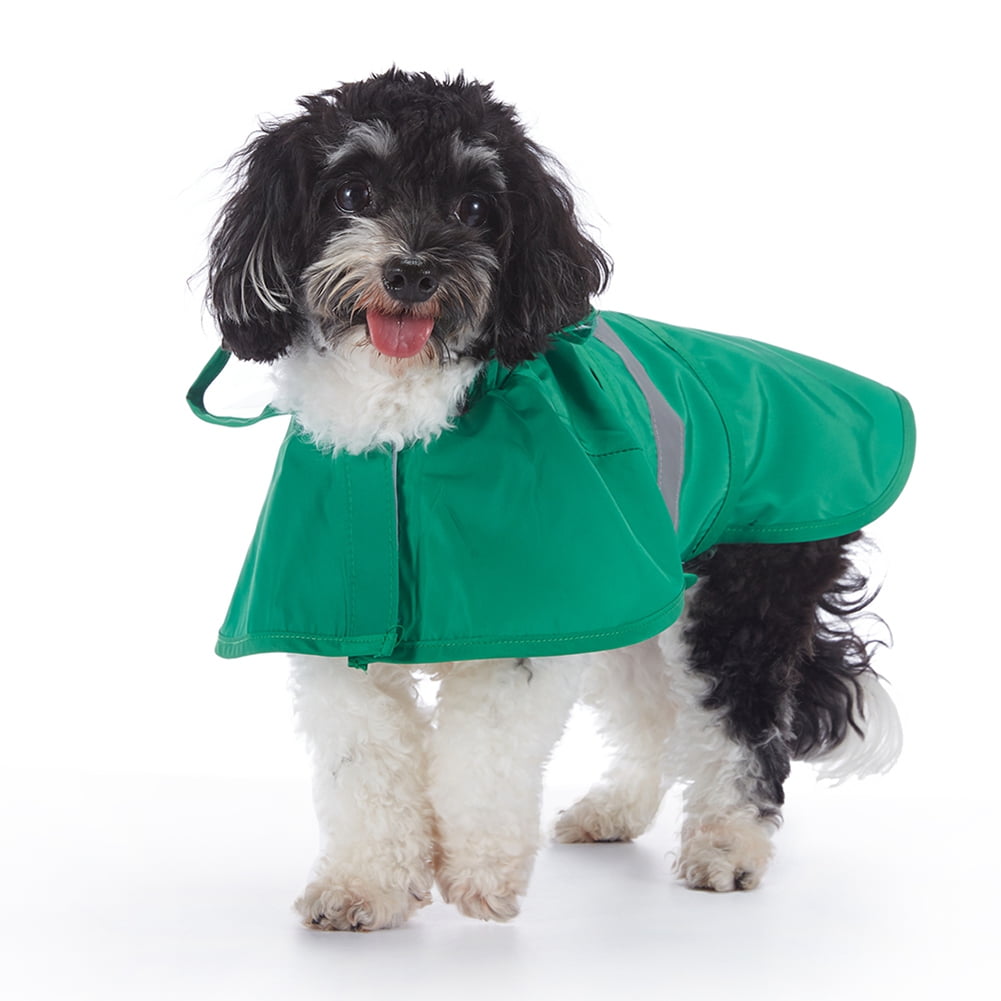 NORBI Pet Raincoat Outdoor Waterproof Dog Puppy Teddy Rainwear Hooded ...