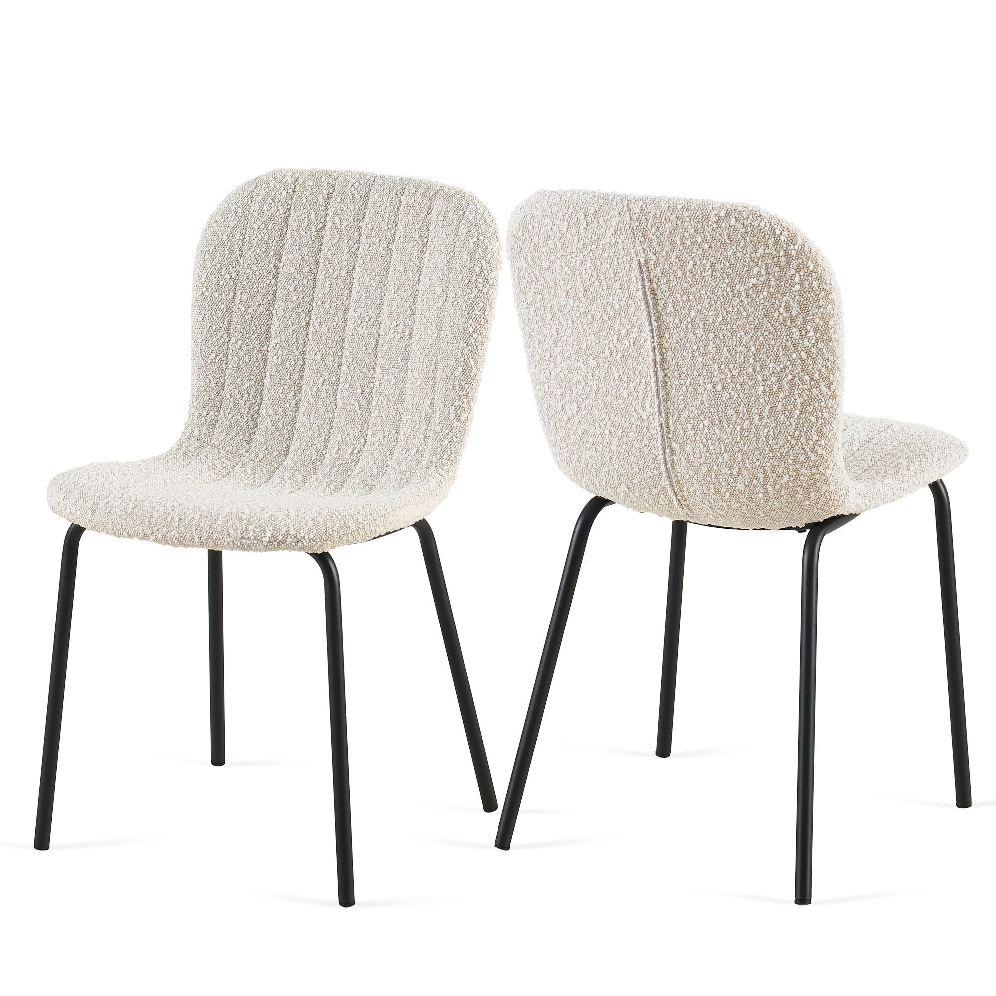 NORDICANA Dining Chair Upholstered Set of 2, Modern Home Kitchen Chairs ...