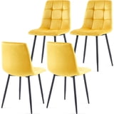 NORDICANA Set of 4 Upholstered Home Chair Armless Ergonomic Dining ...