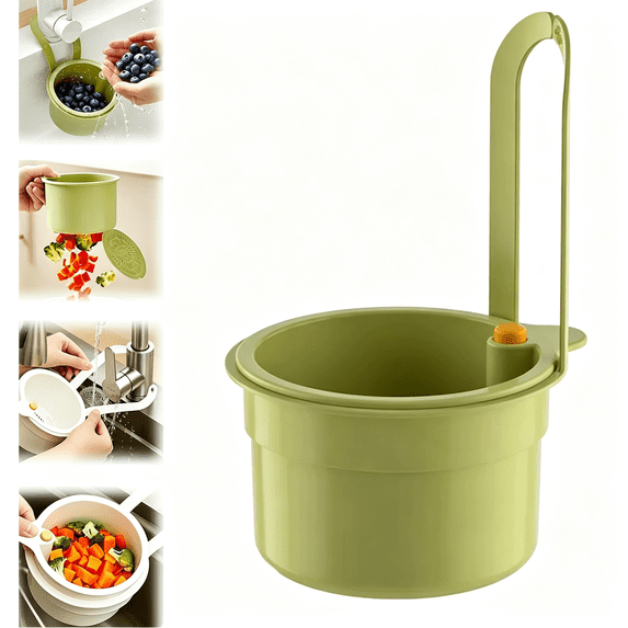 NORIZF Hanging Sink Drain Basket, Strainer, Sink Strainer, Press Auto ...