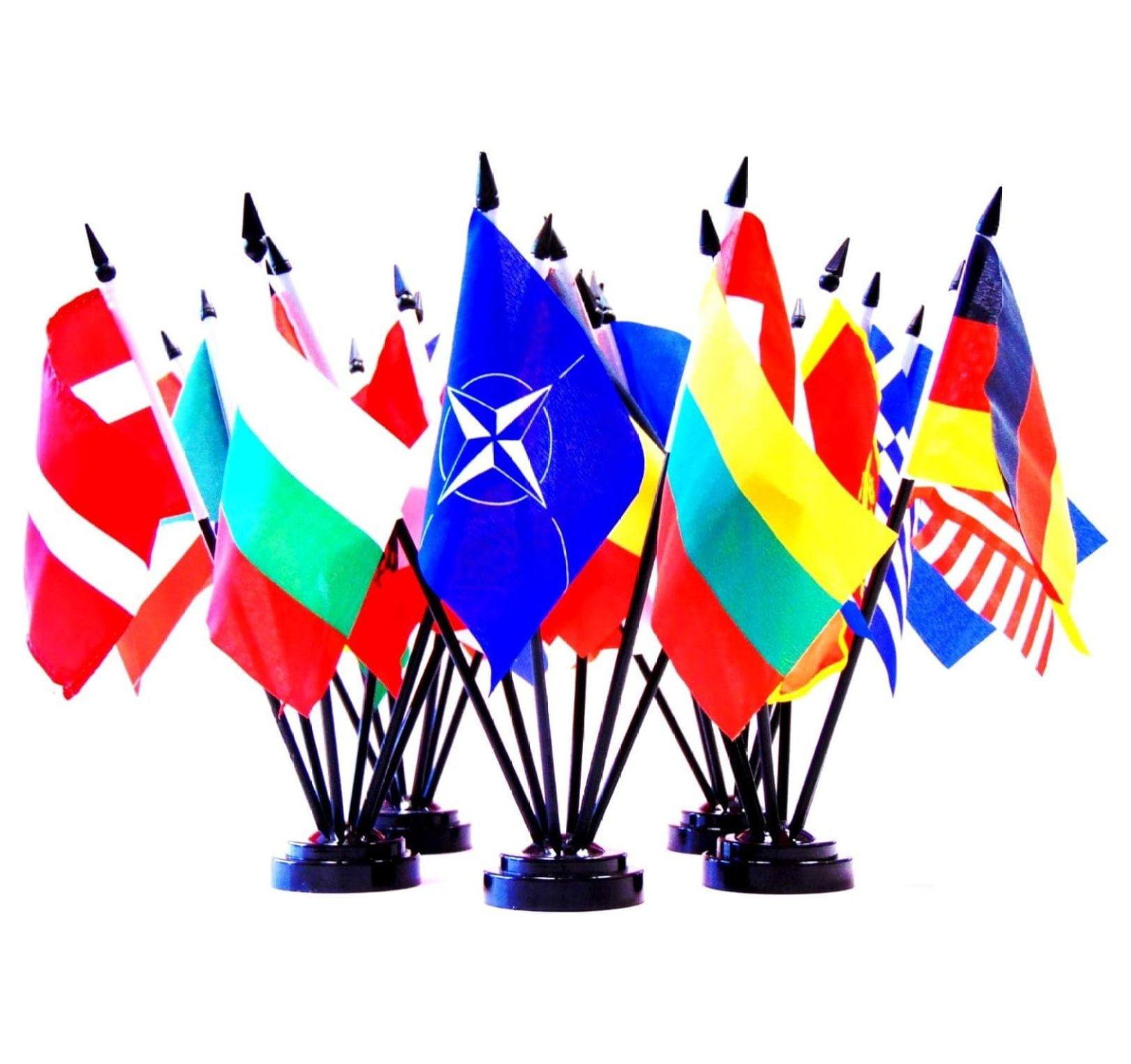 NORTH ATLANTIC TREATY ORGANIZATION () WORLD FLAG SET with BASES-30 ...