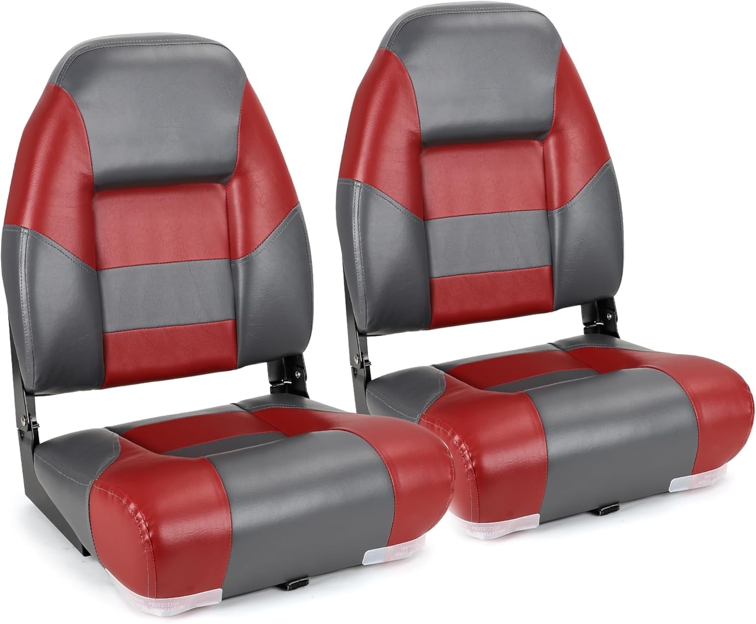 NORTHCAPTAIN Deluxe A Pair of Marine High Back Folding Fishing Boat ...