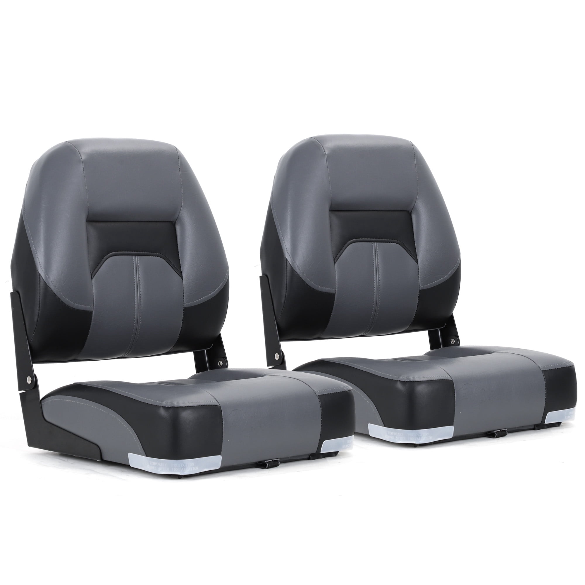 NORTHCAPTAIN Deluxe Low Back Folding Boat Seat,Stainless Steel Screws ...