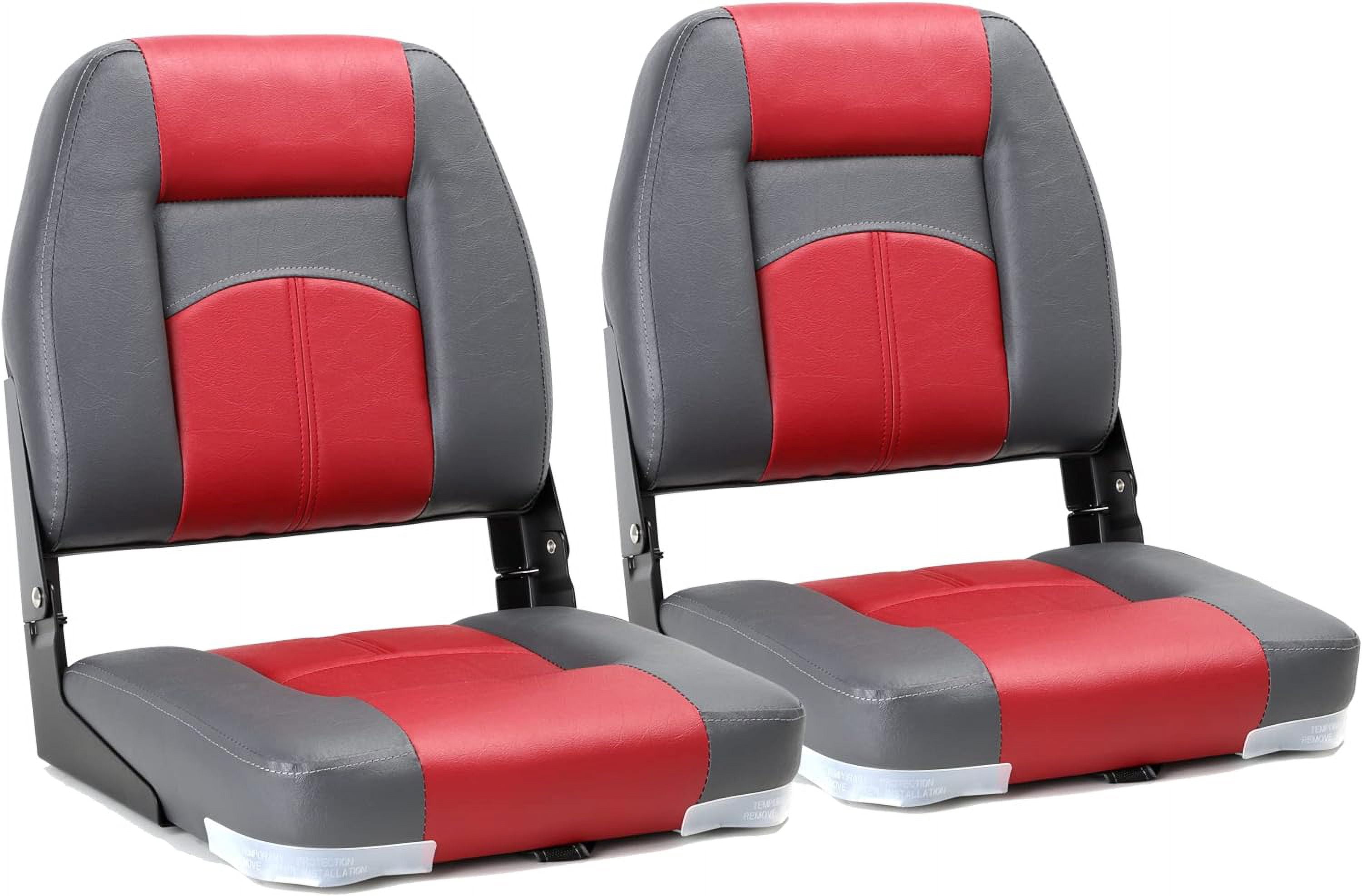 NORTHCAPTAIN Low Back Folding Boat Seat,Stainless Steel Screws Included ...