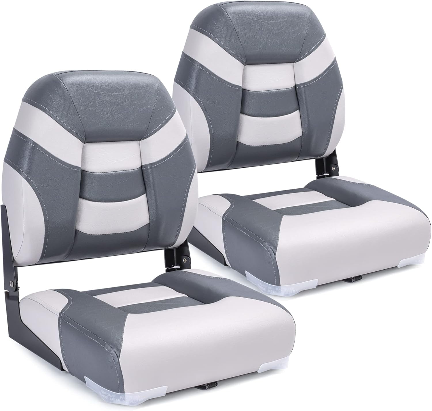 NORTHCAPTAIN Marine Low Back Folding Boat Seat,Stainless Steel Screws ...