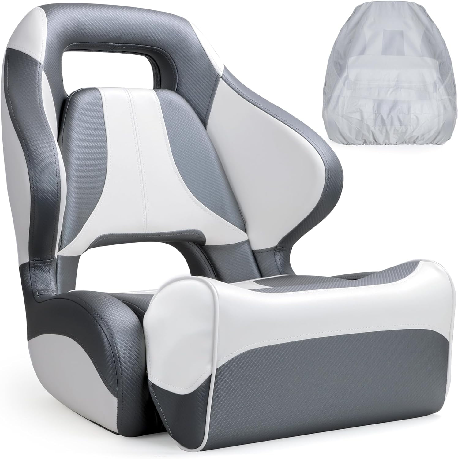 NORTHCAPTAIN Premium Pontoon Captain's Chair Sport Flip Up Boat Bucket ...