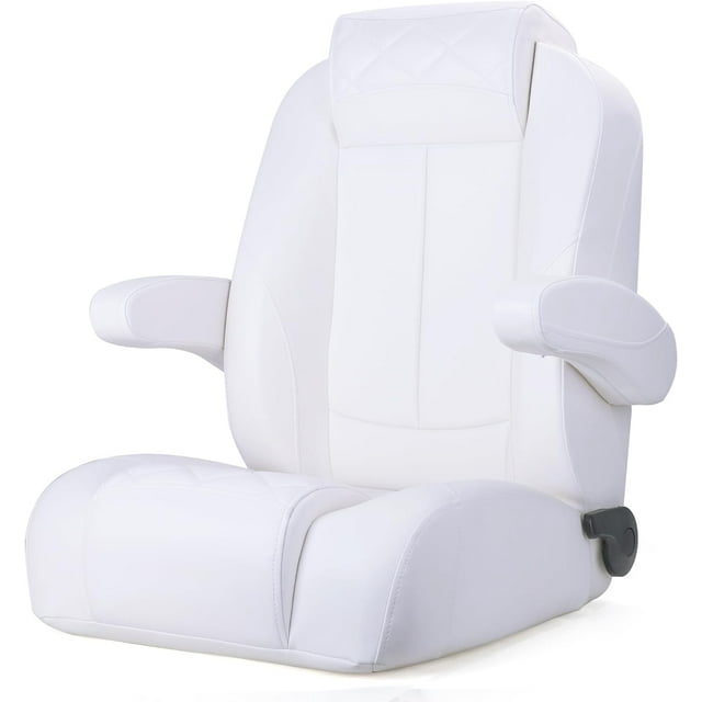 Northcaptain Premium Reclining Pontoon High Back Captains Chair Boat Bucket Seat With Armrest