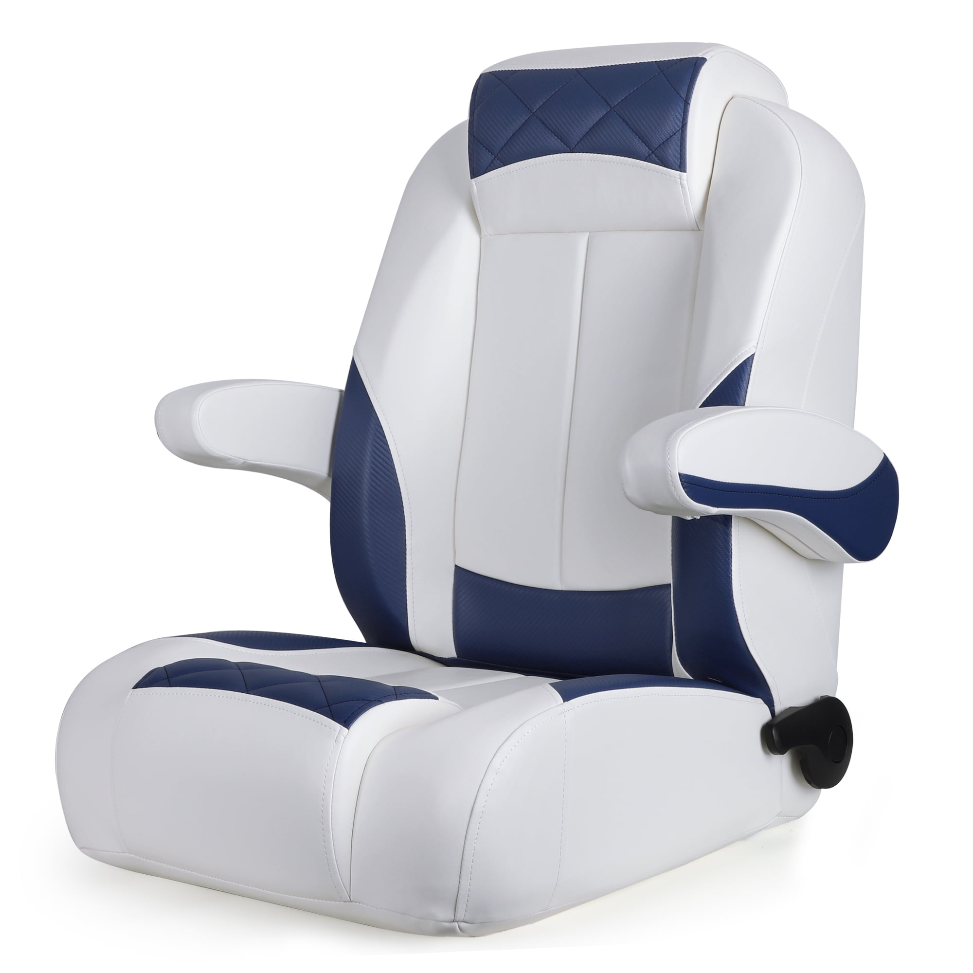 NORTHCAPTAIN Premium Reclining Pontoon High Back Boat Seat, White ...