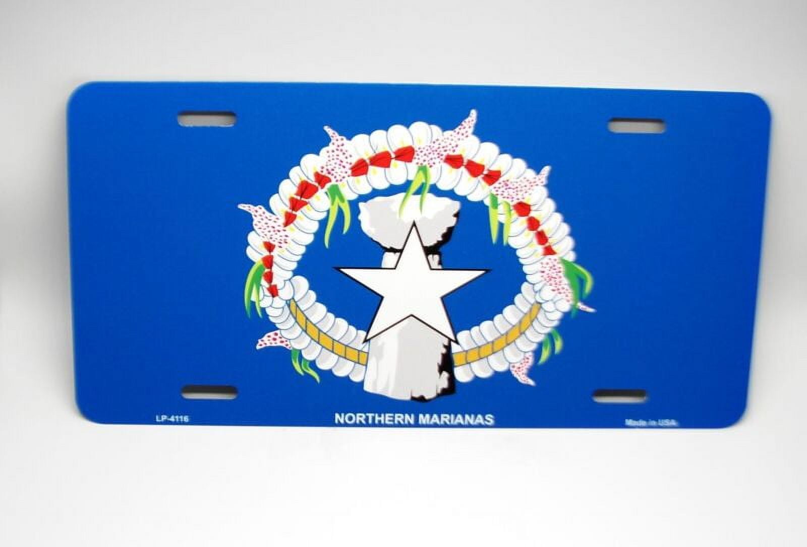 NORTHERN MARIANA ISLANDS FLAG METAL CAR LICENSE PLATE AUTO TAG ...