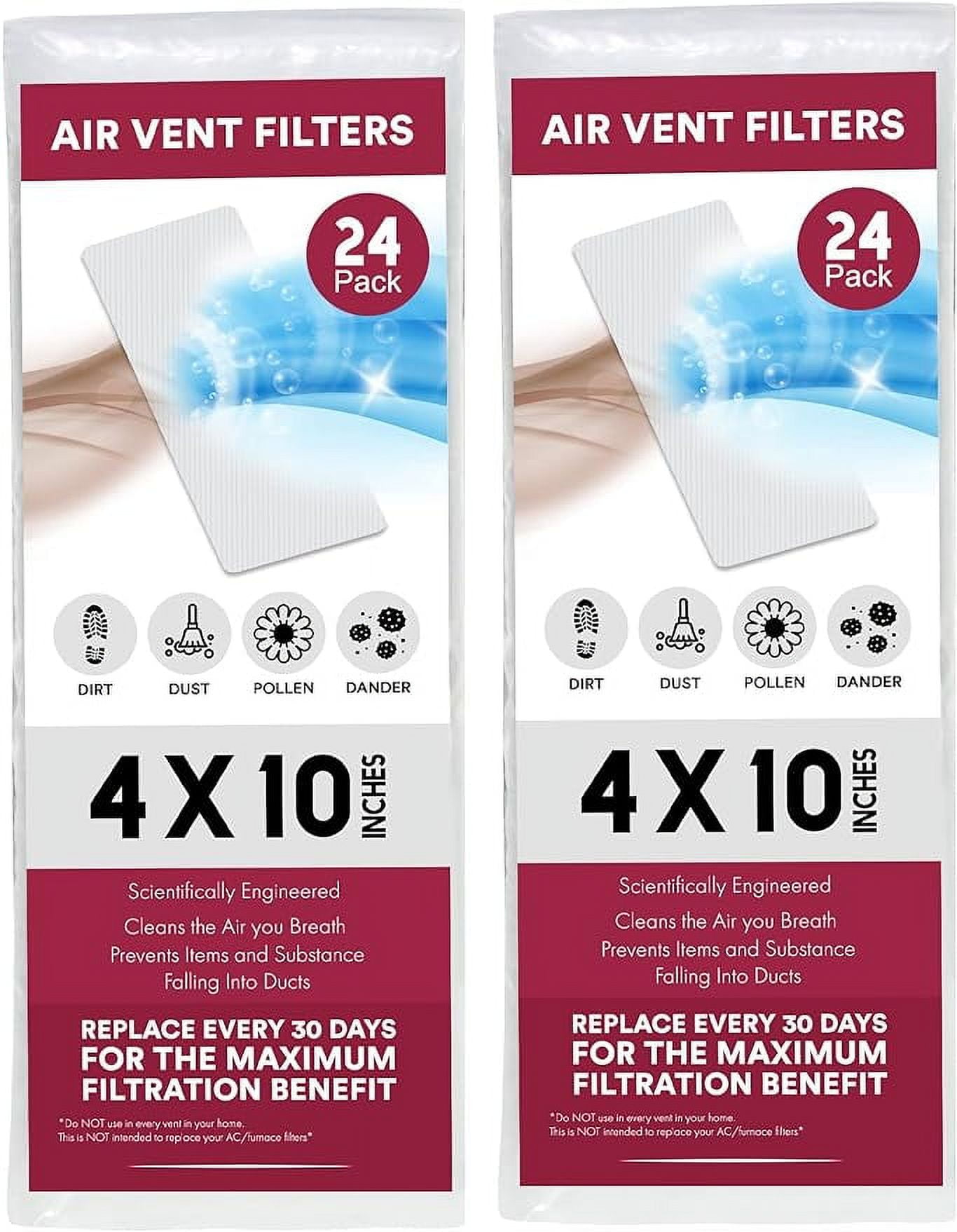 NORTHWEST ENTERPRISES Vent Filter, Air Vent Filters, 48 Floor Vent ...