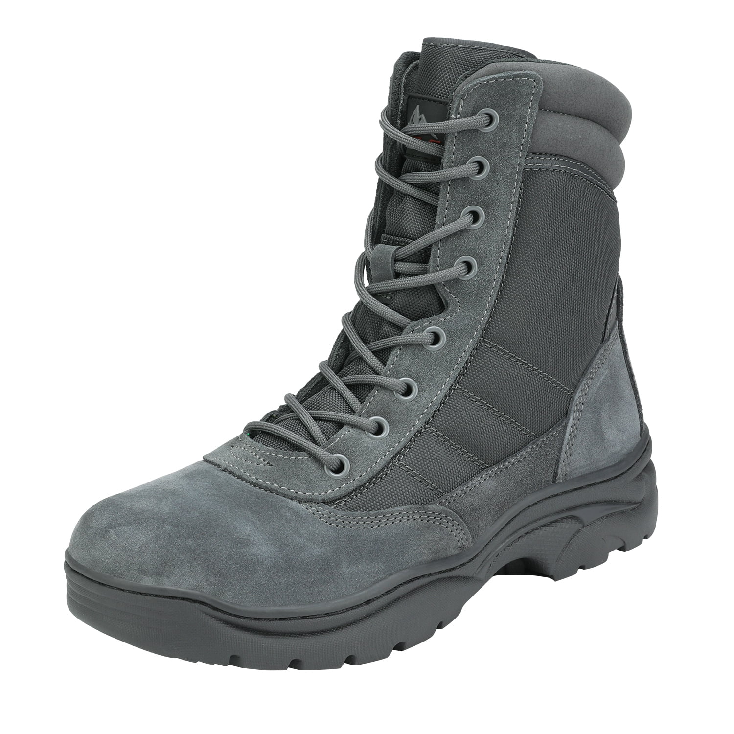 NORTIV 8 Men's Military Tactical Work Boots Side Zipper Leather ...