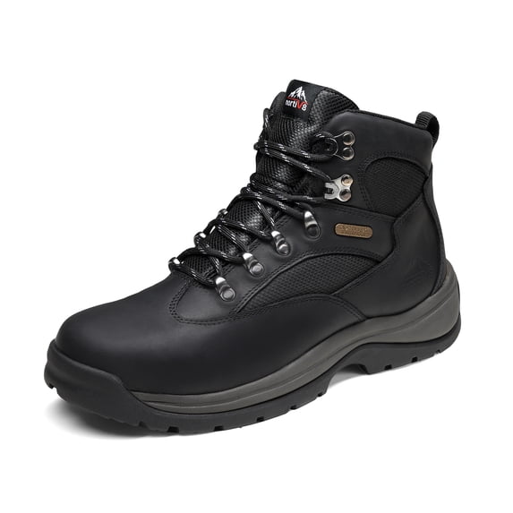 NORTIV 8 Men's Waterproof Steel Toe Boots Work Safety Protection ...