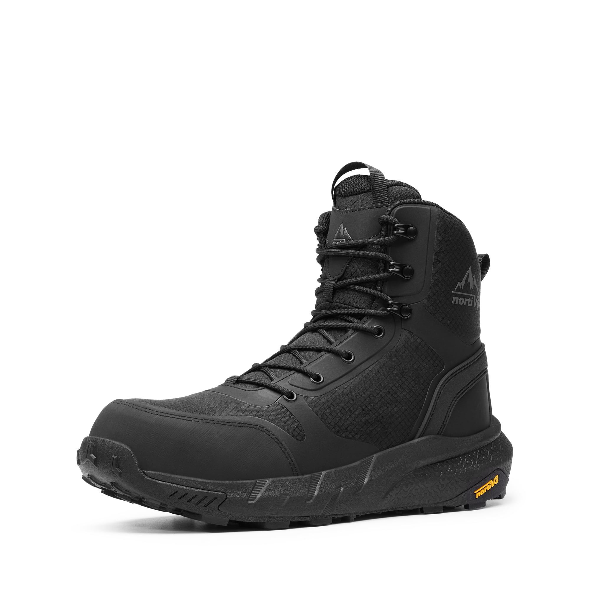 NORTIV 8 Steel Toe Work Boots for Men Waterproof Slip Resistant Safety ...