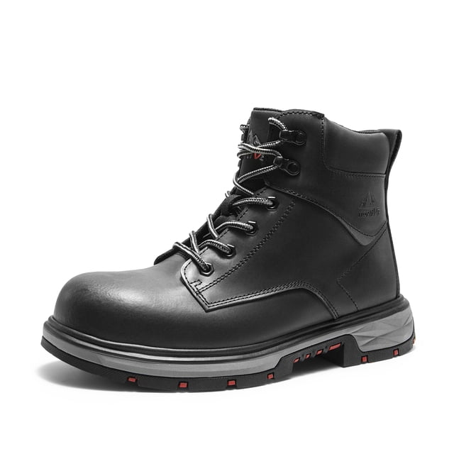 NORTIV 8 Steel Toe Work Boots for Men Waterproof Slip on Safety ...